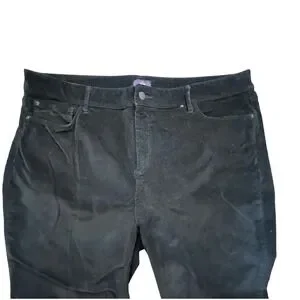 NYDJ | Pants & Jumpsuits | Nydj Black Corduroy Straight Leg Pants Women ...